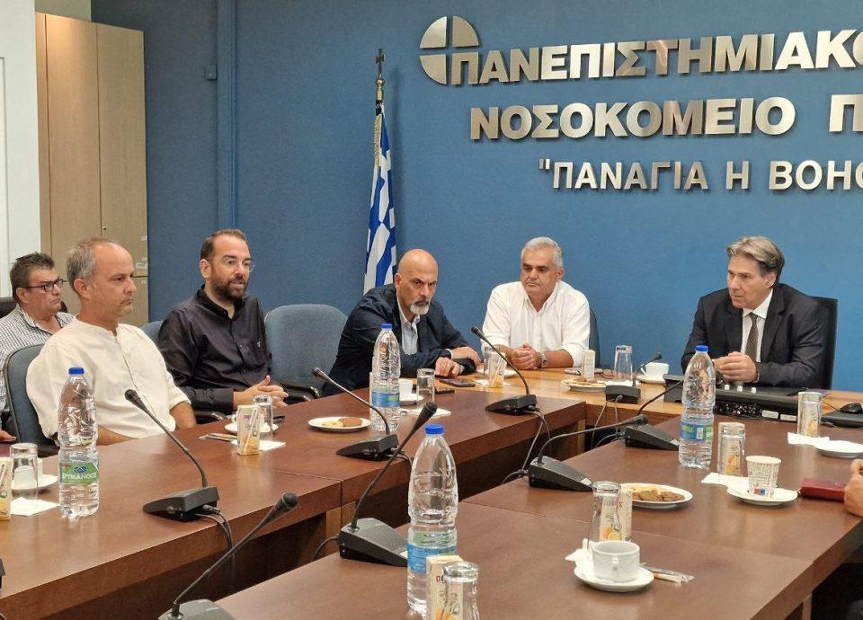 Νεκτάριος Φαρμάκης: Επισκέφθηκε το Πανεπιστημιακό Νοσοκομείο Πάτρας